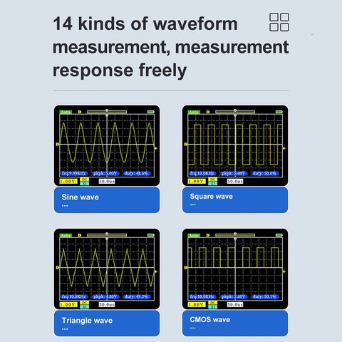 Osciloscopio digital portátil FNIRSI 1C15+ - ToolBoom